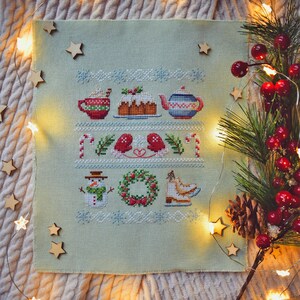 Cross Stitch Pattern lovely Winter Sampler DMC - Etsy