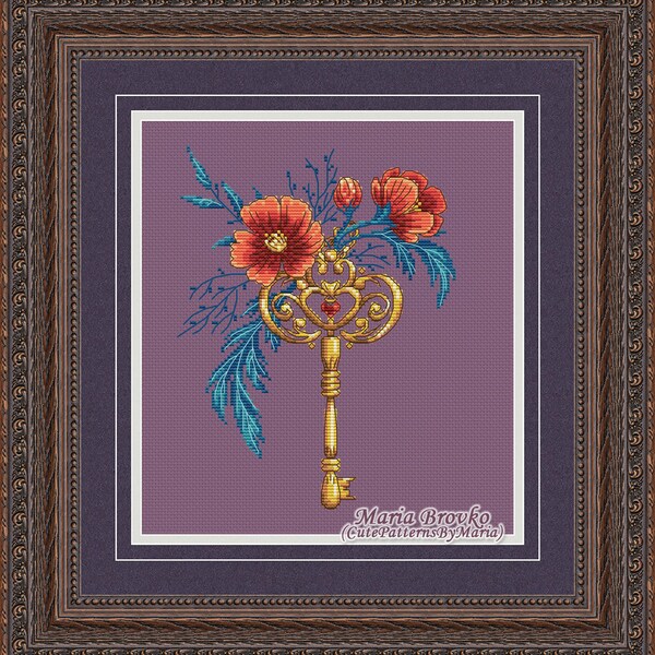 Keys Cross Stitch - Etsy