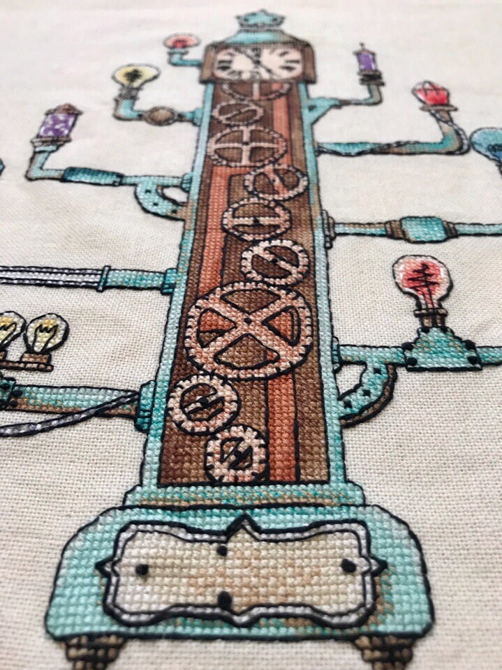 Cross Stitch Pattern steampunk Christmas Tree DMC - Etsy Canada