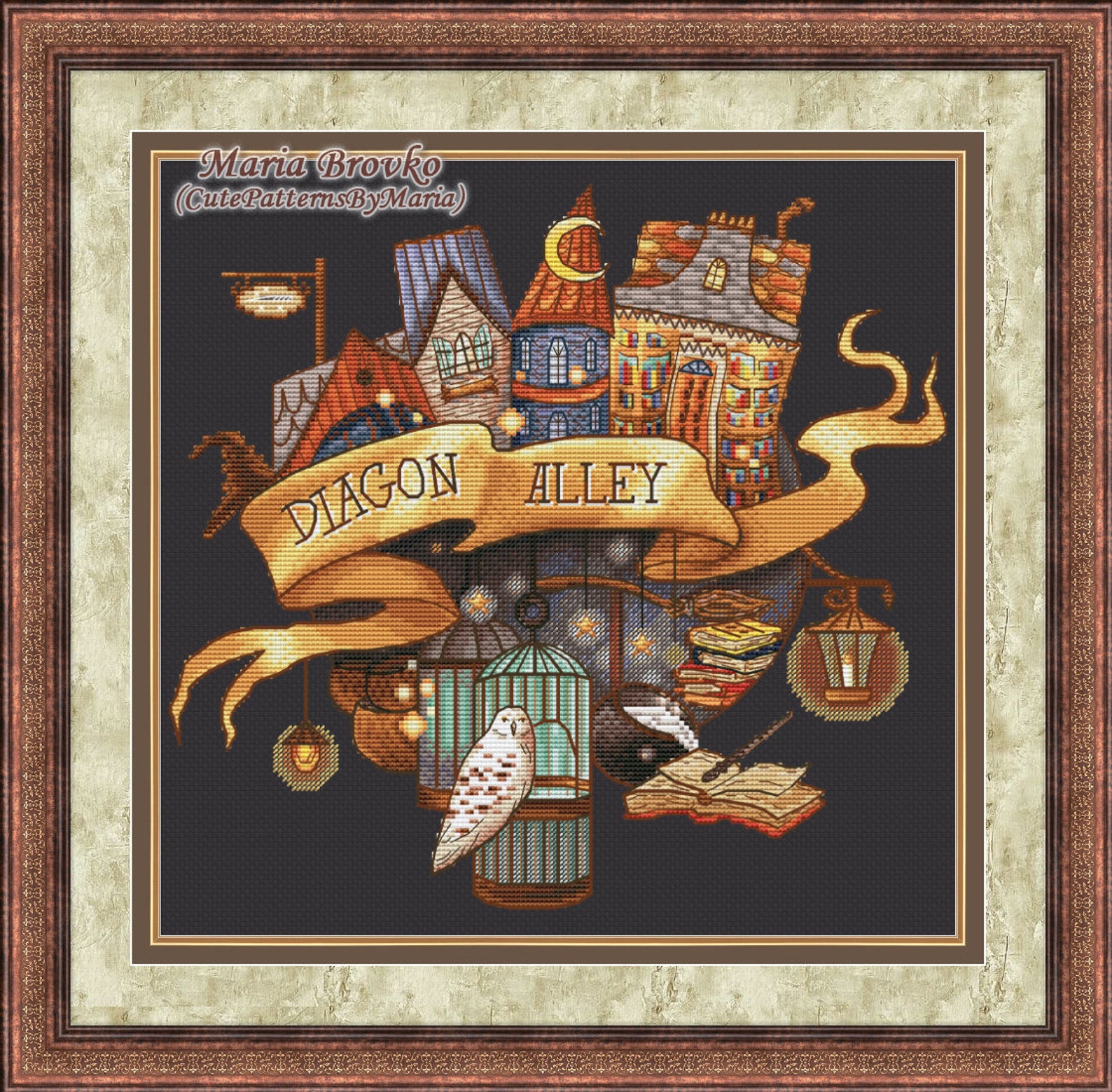Cross Stitch Pattern Witchcraft & Wizardry Shop DMC Cross - Etsy
