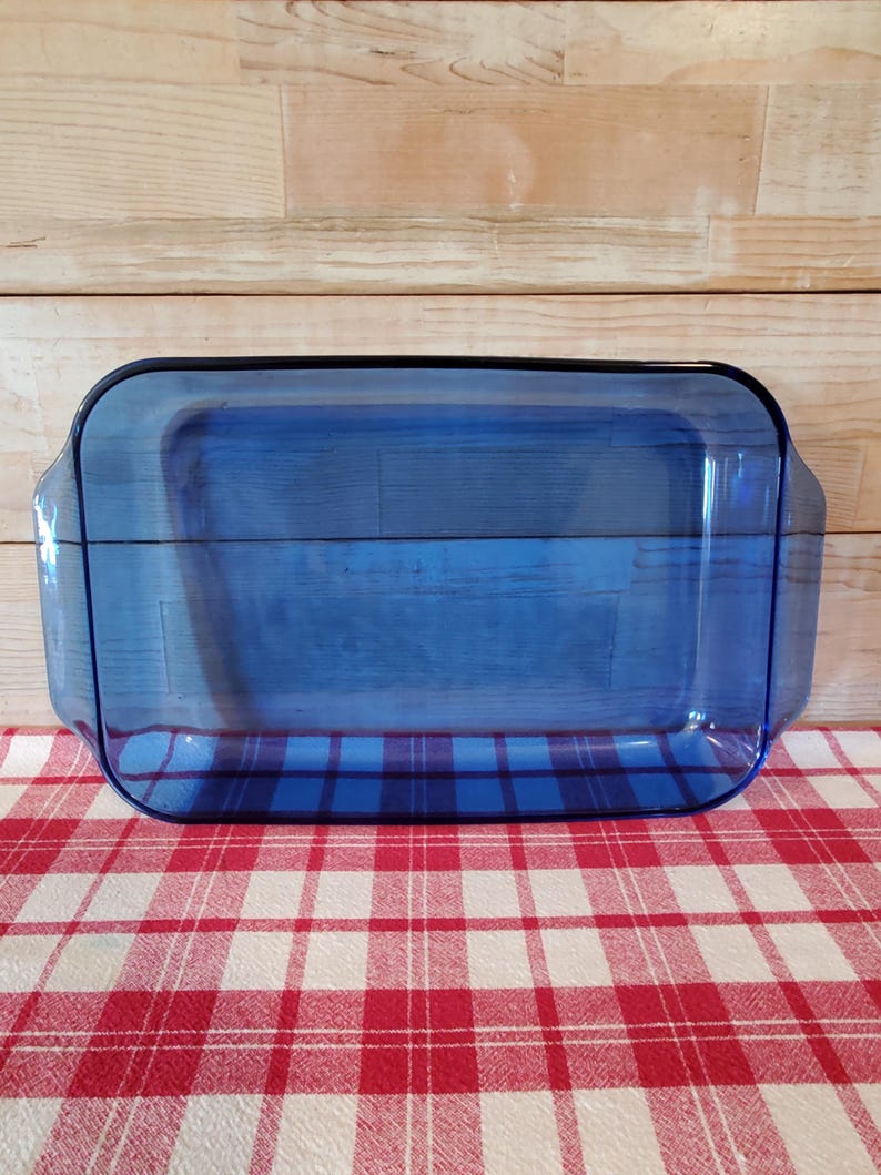 Pyrex Cobalt Blue Rectangular Baking Dish 233-R - Etsy