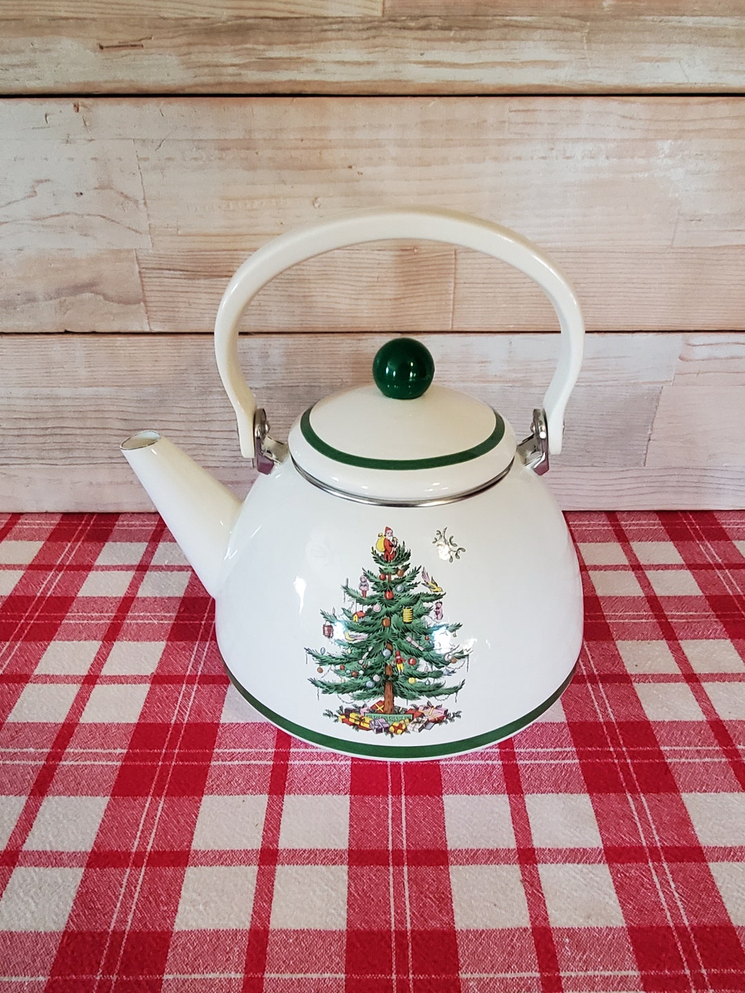 2.5 Quart Spode Christmas Tree Tea Kettle Spode Holiday Tea Kettle - Etsy