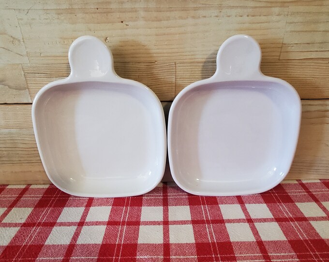 SET of 2 Corning Ware Snack It Square Plates - Etsy