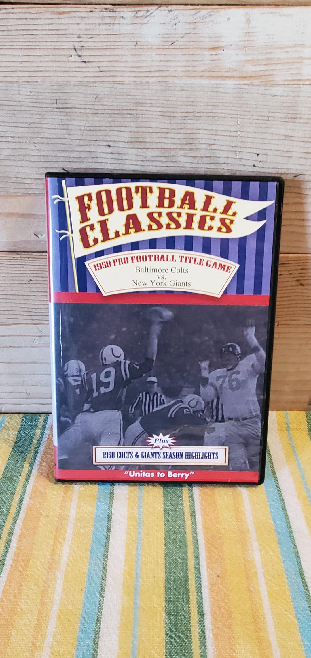 RARE DVD - Football Classics - 1958 Pro Football Title Game - Baltimore ...