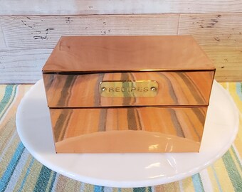 Vintage Orange & Yellow Recipe Box Metal Avon Recipe Box - Etsy