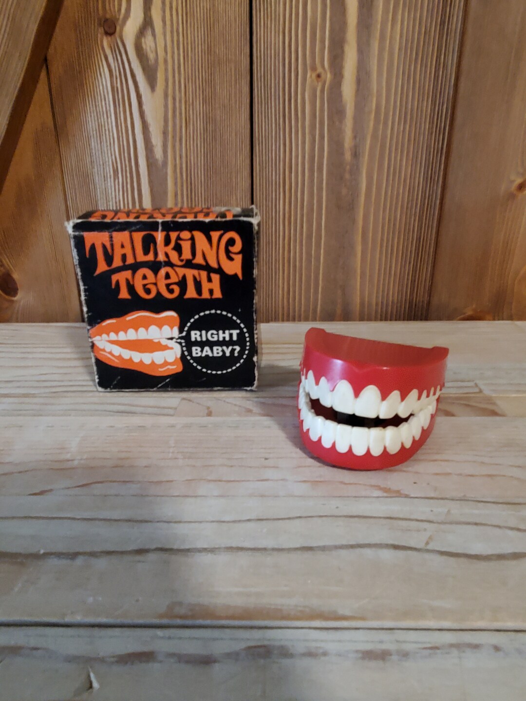 Vintage Toy Talking Teeth - Wind up Talking Teeth - Fishlove & Co ...