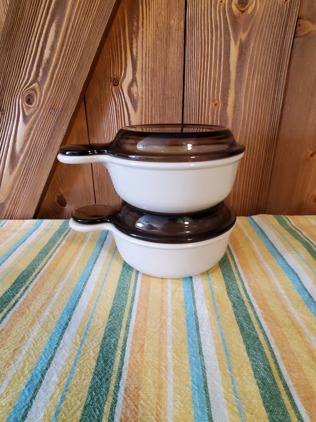 SET of 2 Corning Sandstone/beige Grab Its With Glass Lids - Etsy