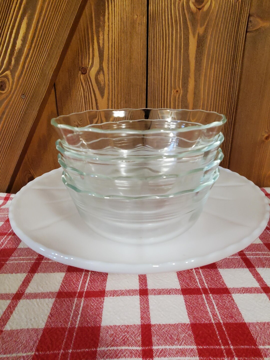 SET of 4 Large Pyrex Custard Cups - Hold 10 Ounces - #464 - Etsy