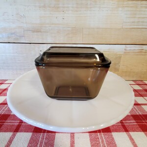 Amber Pyrex Refrigerator Dish With Lid Visions Refrigerator Dish - Etsy