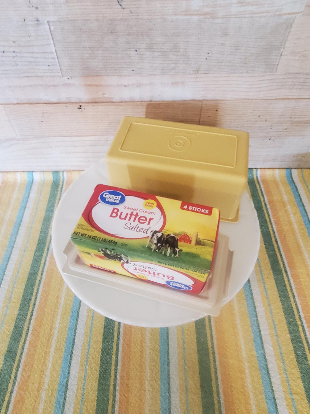 Large Tupperware Butter Keeper - Tupperware Cheese Keeper - 638-9 and ...