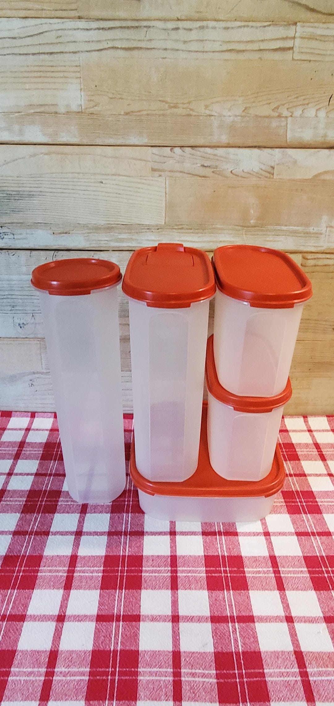 SET of 4 Tupperware Storage Containers Plus Pasta Keeper - Etsy