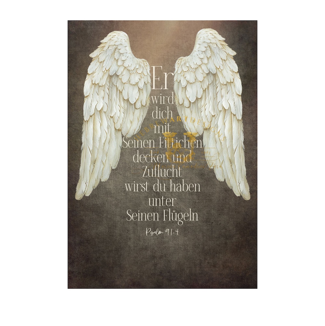 Psalm 91 | Deutsch | Unter Seinen Flügeln | Download PDF JPG ...