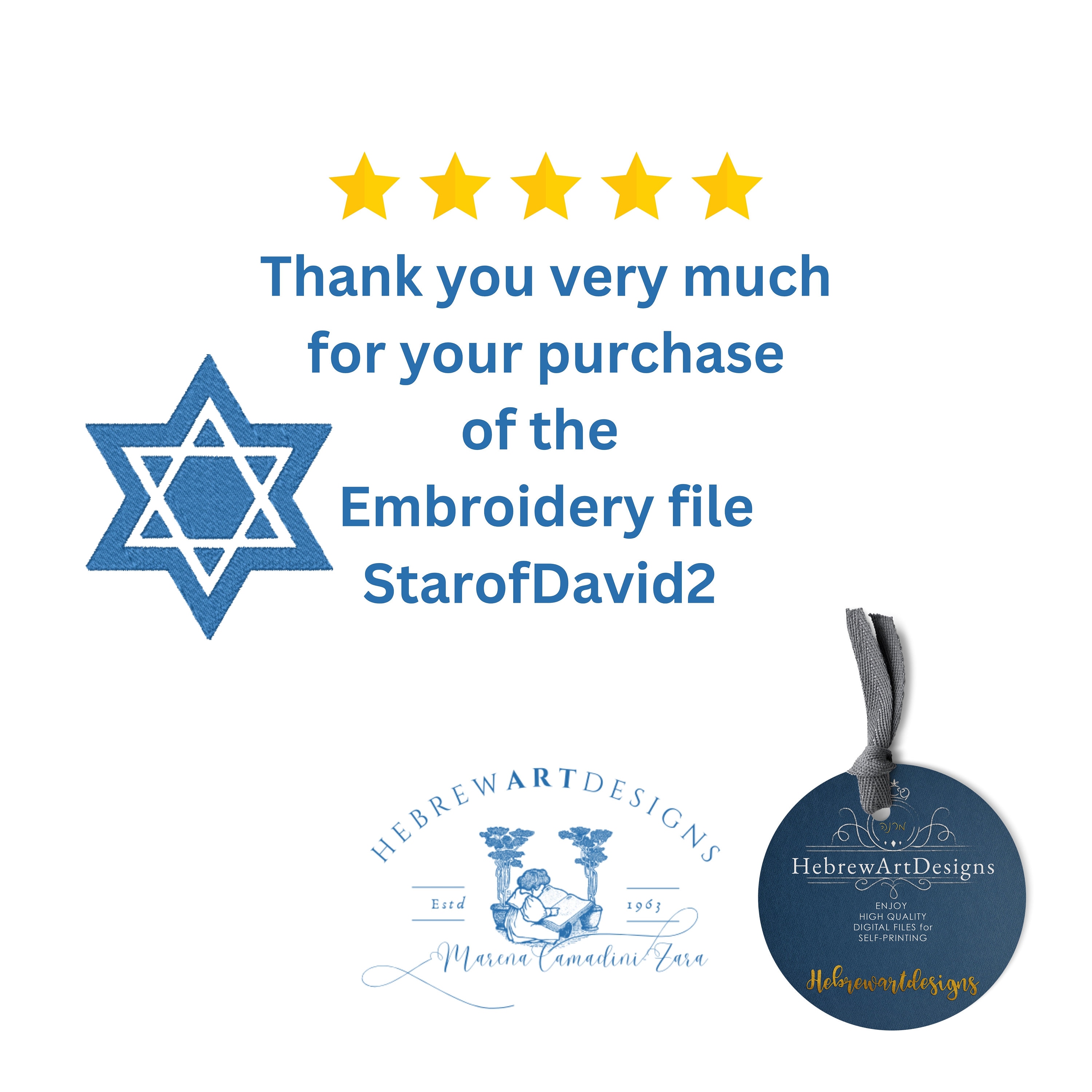 Jewish Embroidery Design Menorah Embroidery File PES, Brother, Hus,sew8 ...