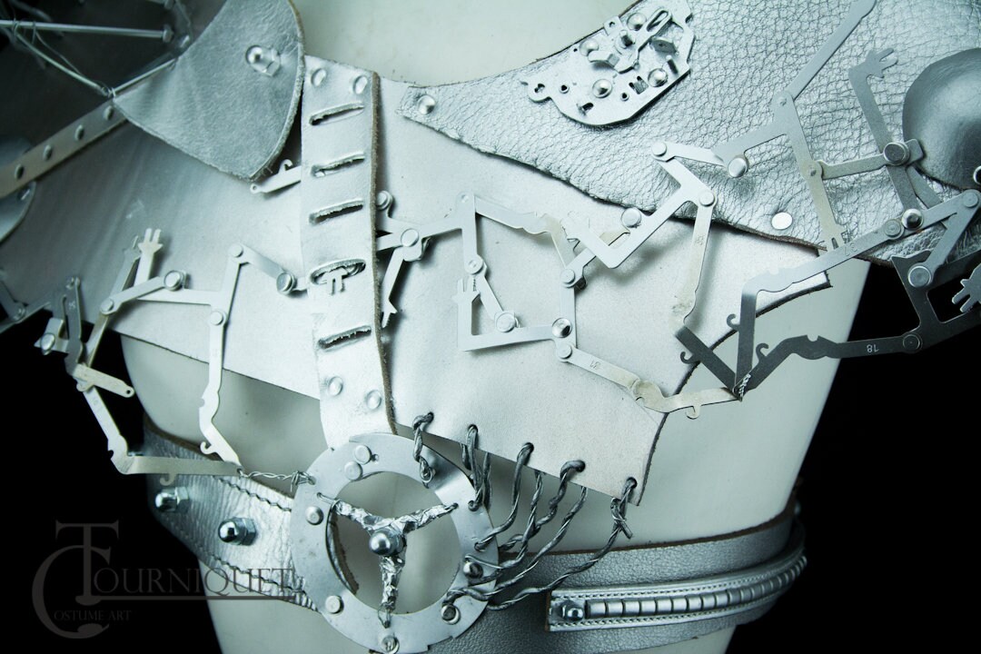 Cyborg Mask Cyberpunk Pastapocalyptic Roboter Collar Silver - Etsy