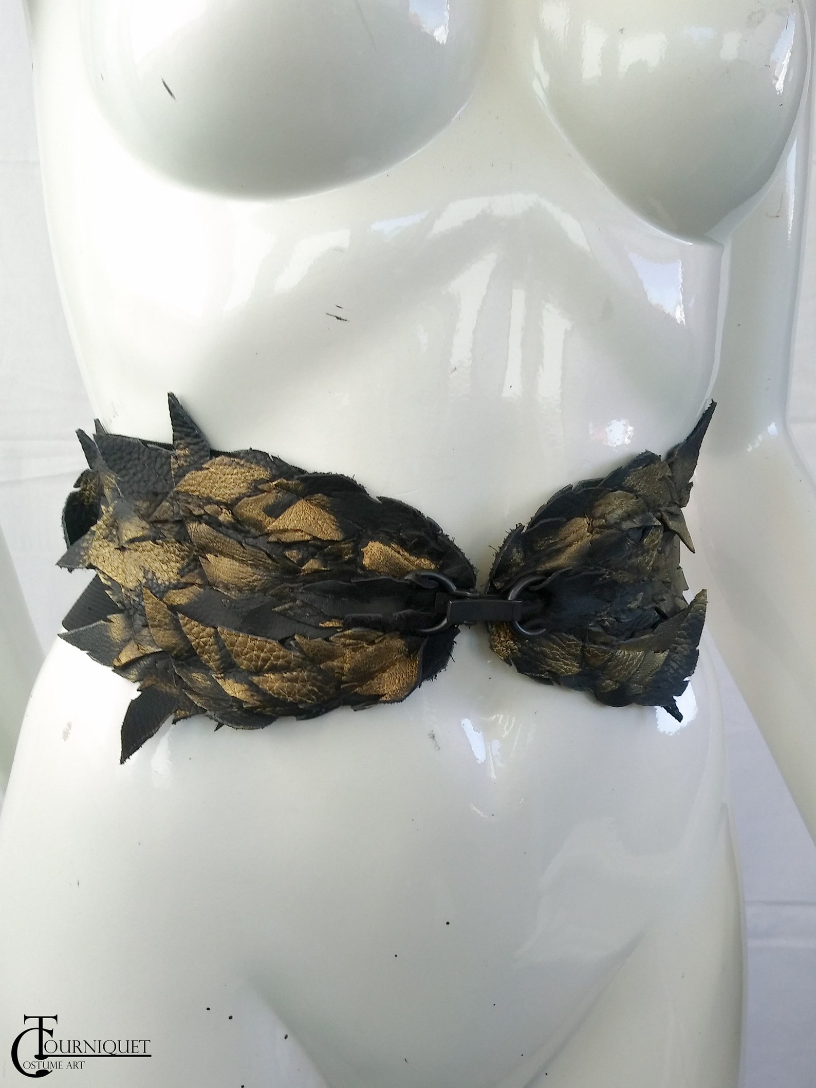 Belt Feathers Bodice Waist Belt Leather Black Gold Silver Fairy - Etsy