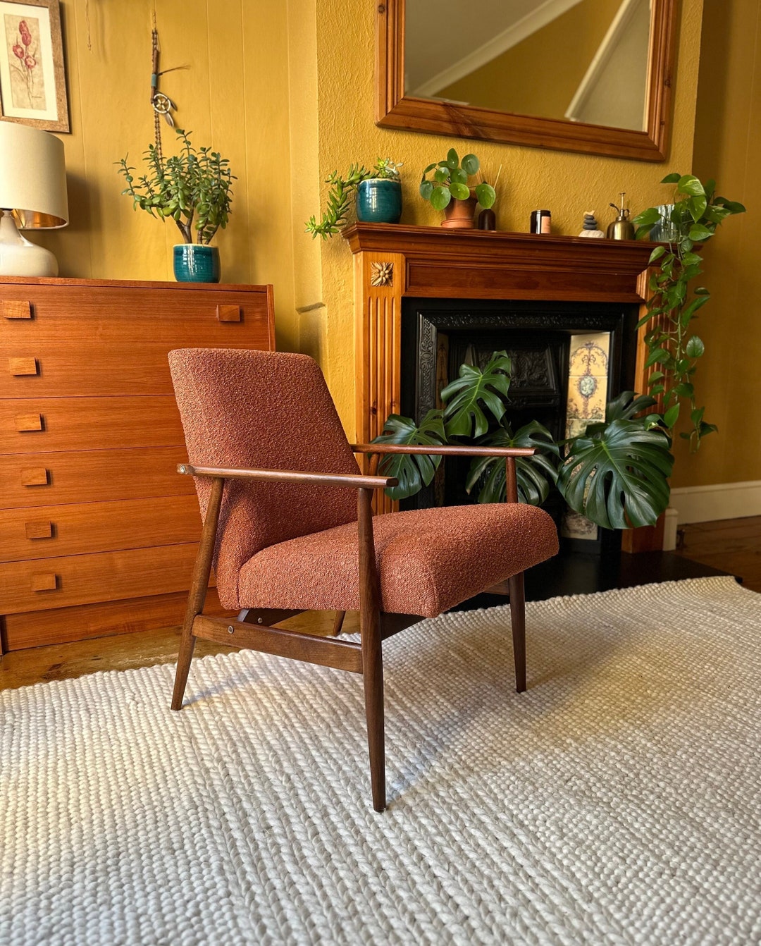 1960s Fox Danish Style Chair With a Footstool - Etsy