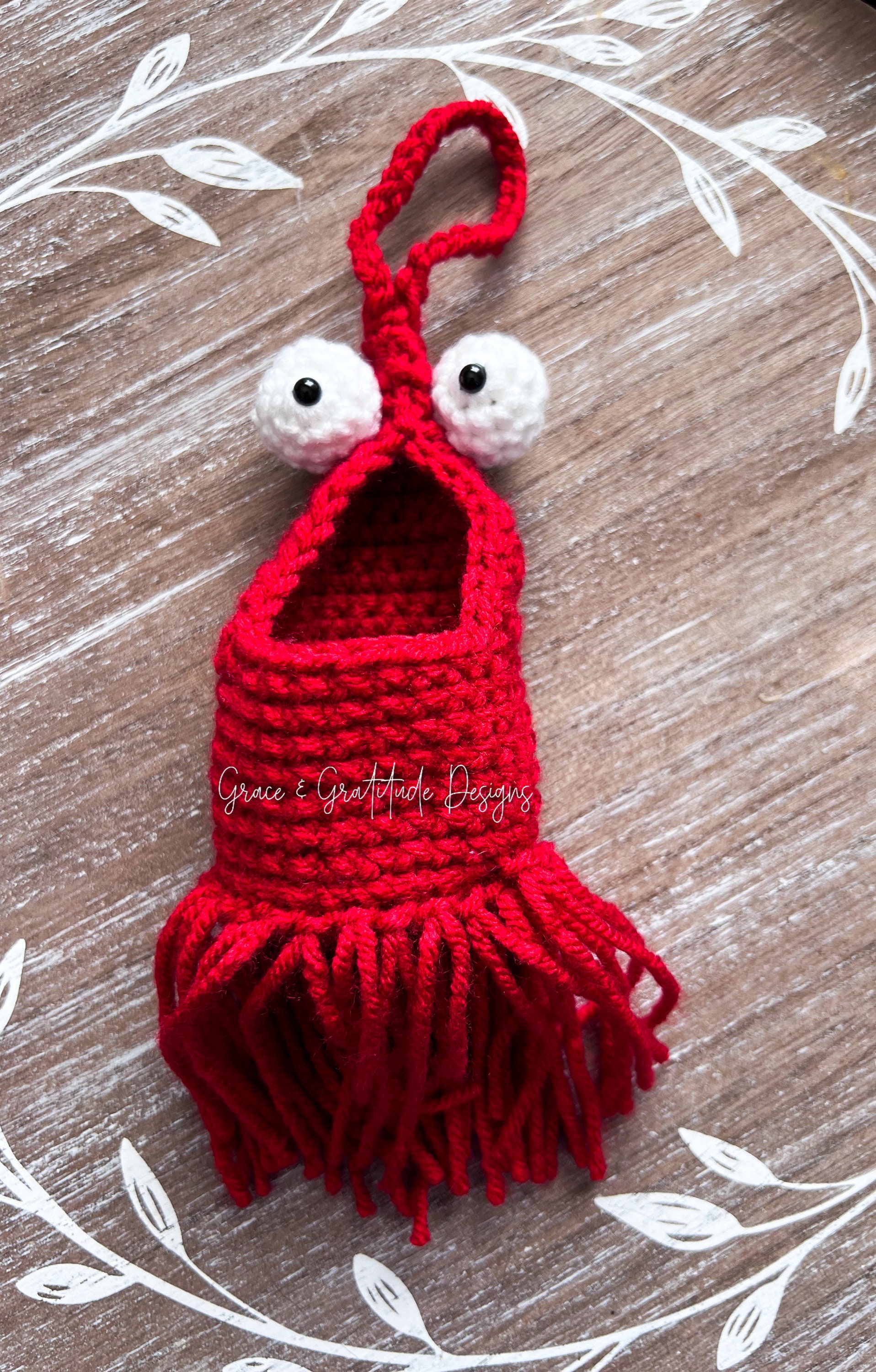 Crochet Hanging Yippers, Yip Yip, Crochet Car Decor, Crochet Hanging Decor - Etsy