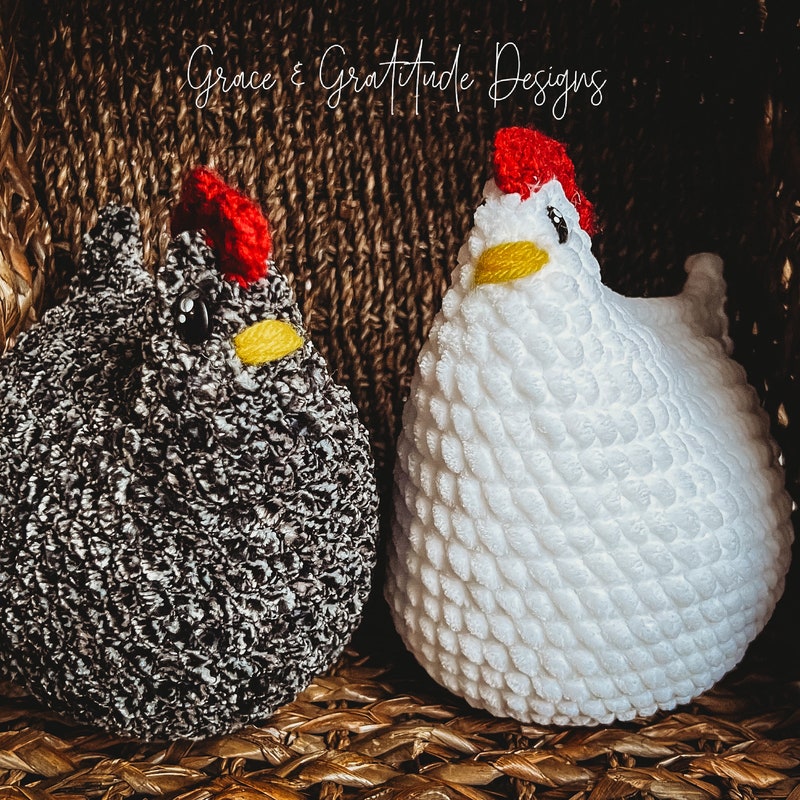 Crochet Large Chicken Pattern - Etsy