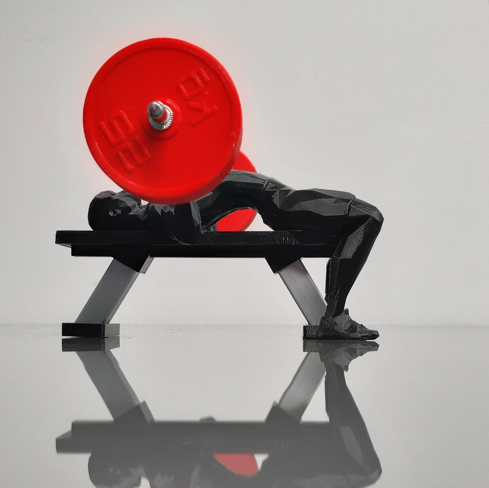 Bench Press Man SPACE MOTIVATOR Weightlifting Crossfit - Etsy