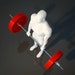 Deadlift Man SPACE MOTIVATOR Weightlifting Crossfit Powerlifting 3D ...