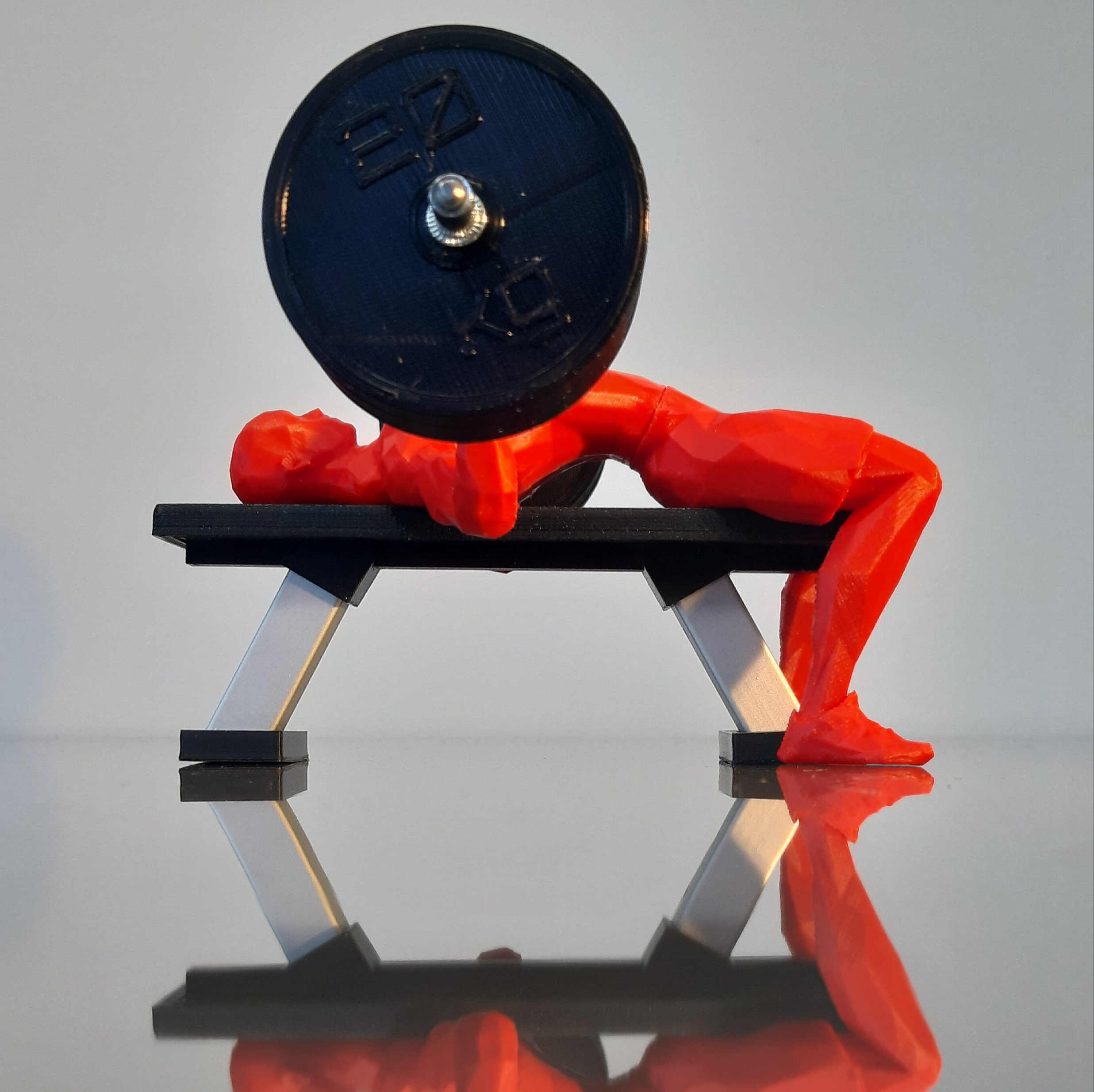 Bench Press Man SPACE MOTIVATOR Weightlifting Crossfit - Etsy