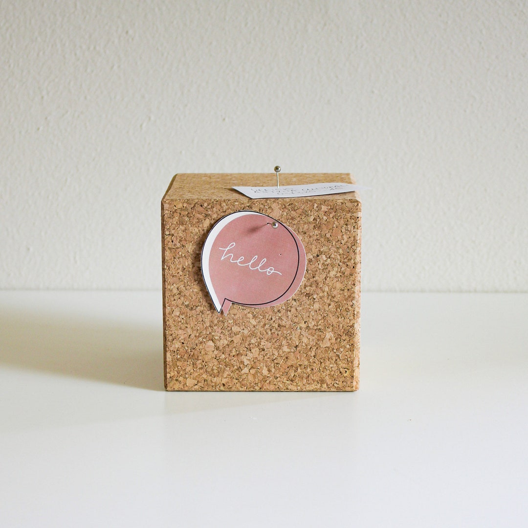 Tabletop Notice Board, Memo Board, Desk Cube MEMO - Etsy