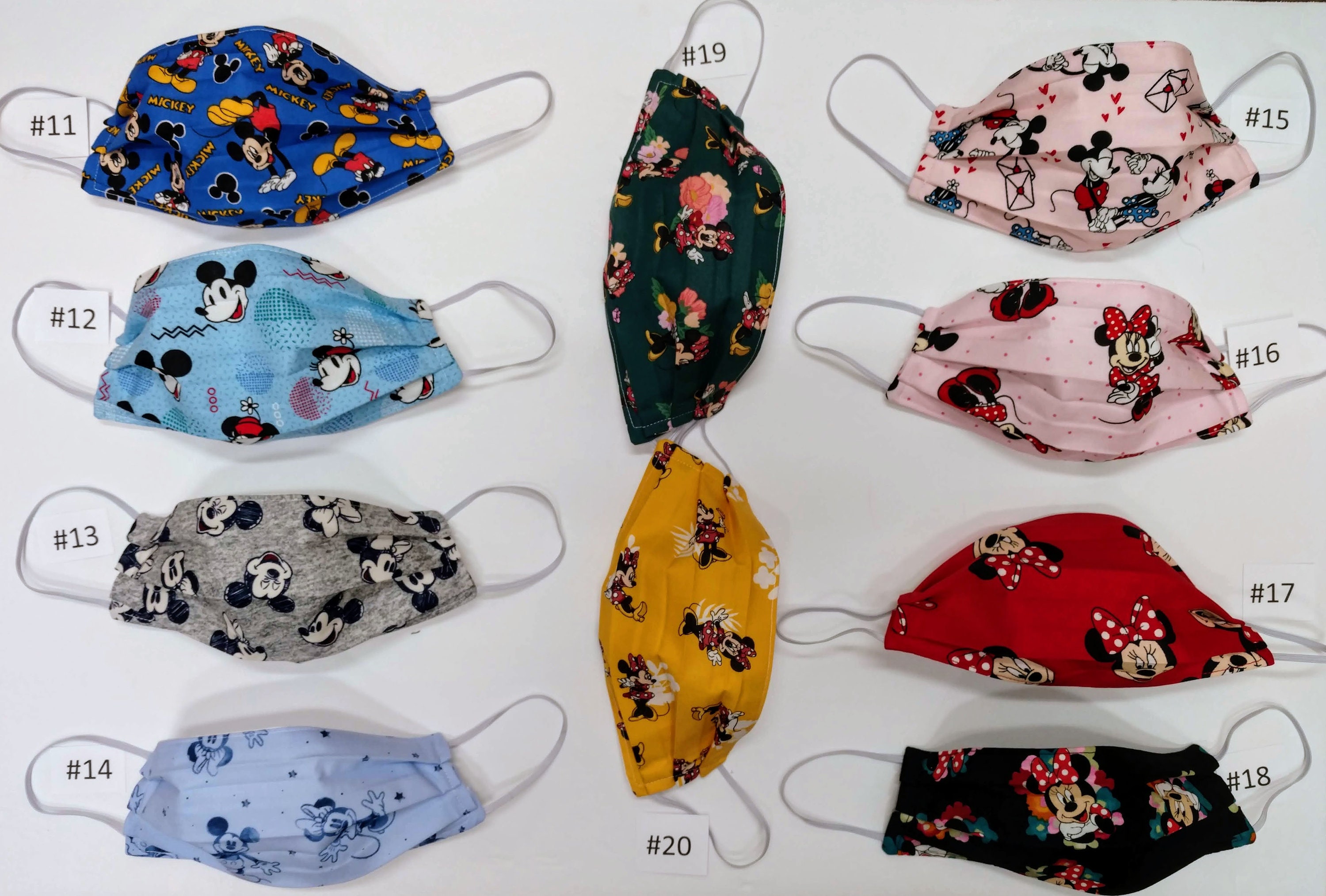 28 Handmade Disney's Mickey Mouse & Mini Mouse Face Masks - Etsy