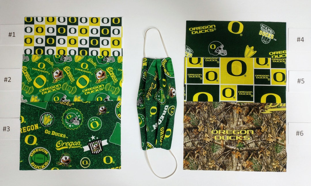 Handmade Oregon Ducks Face Masks, 2 Layers Cotton W/interfacing Inside ...