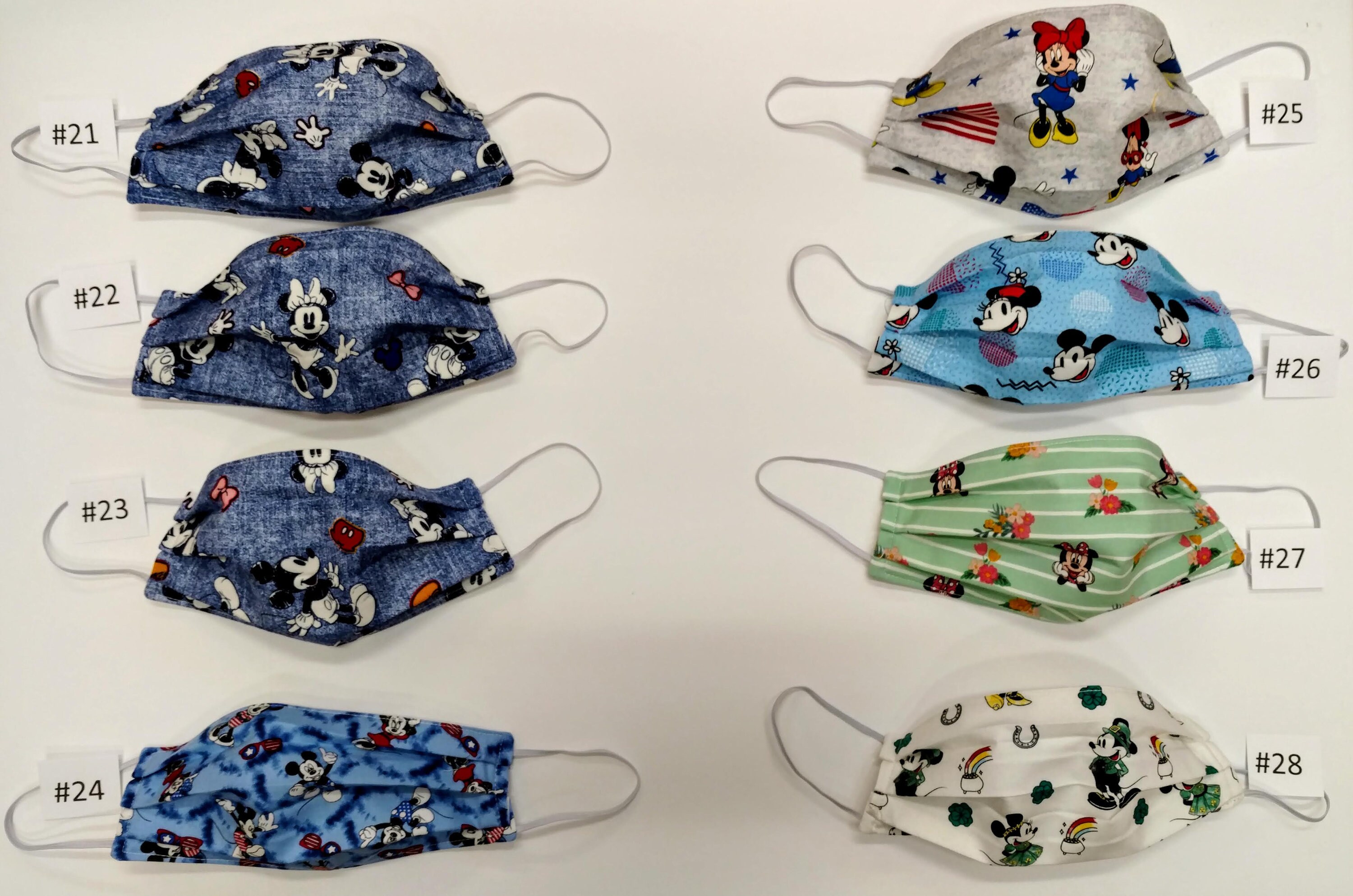 28 Handmade Disney's Mickey Mouse & Mini Mouse Face Masks - Etsy