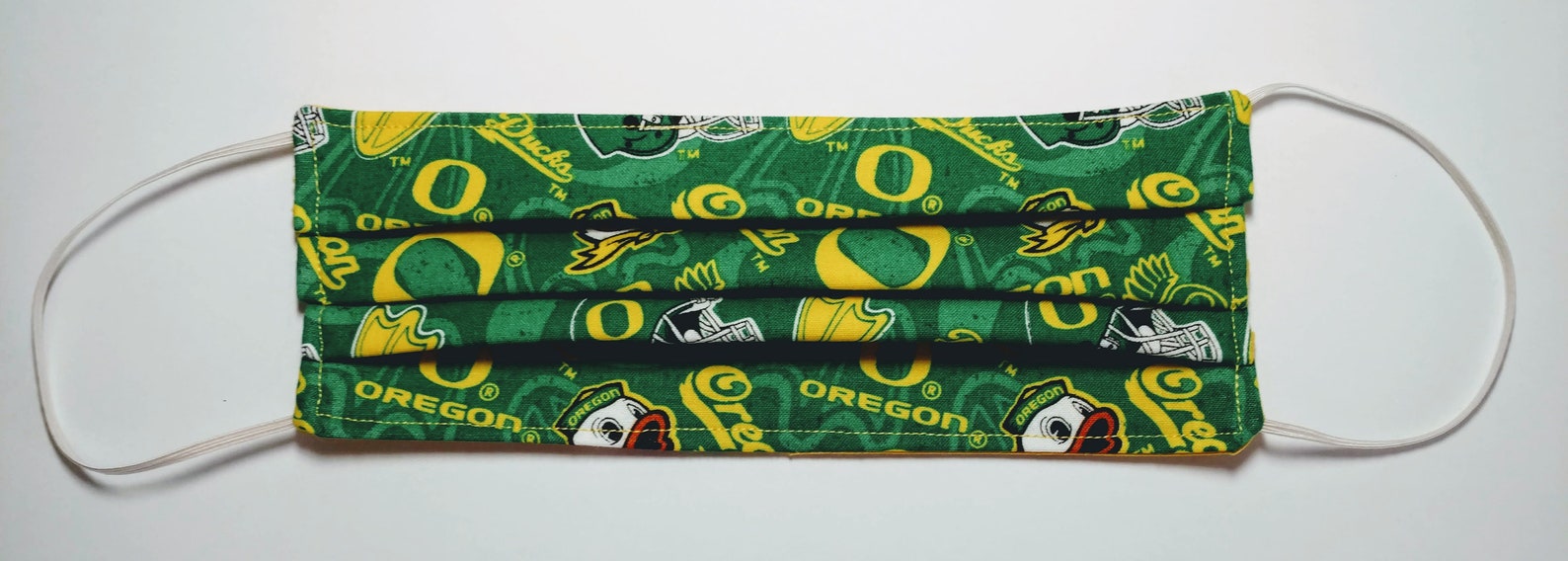 Handmade Oregon Ducks Face Masks, 2 Layers Cotton W/interfacing Inside ...