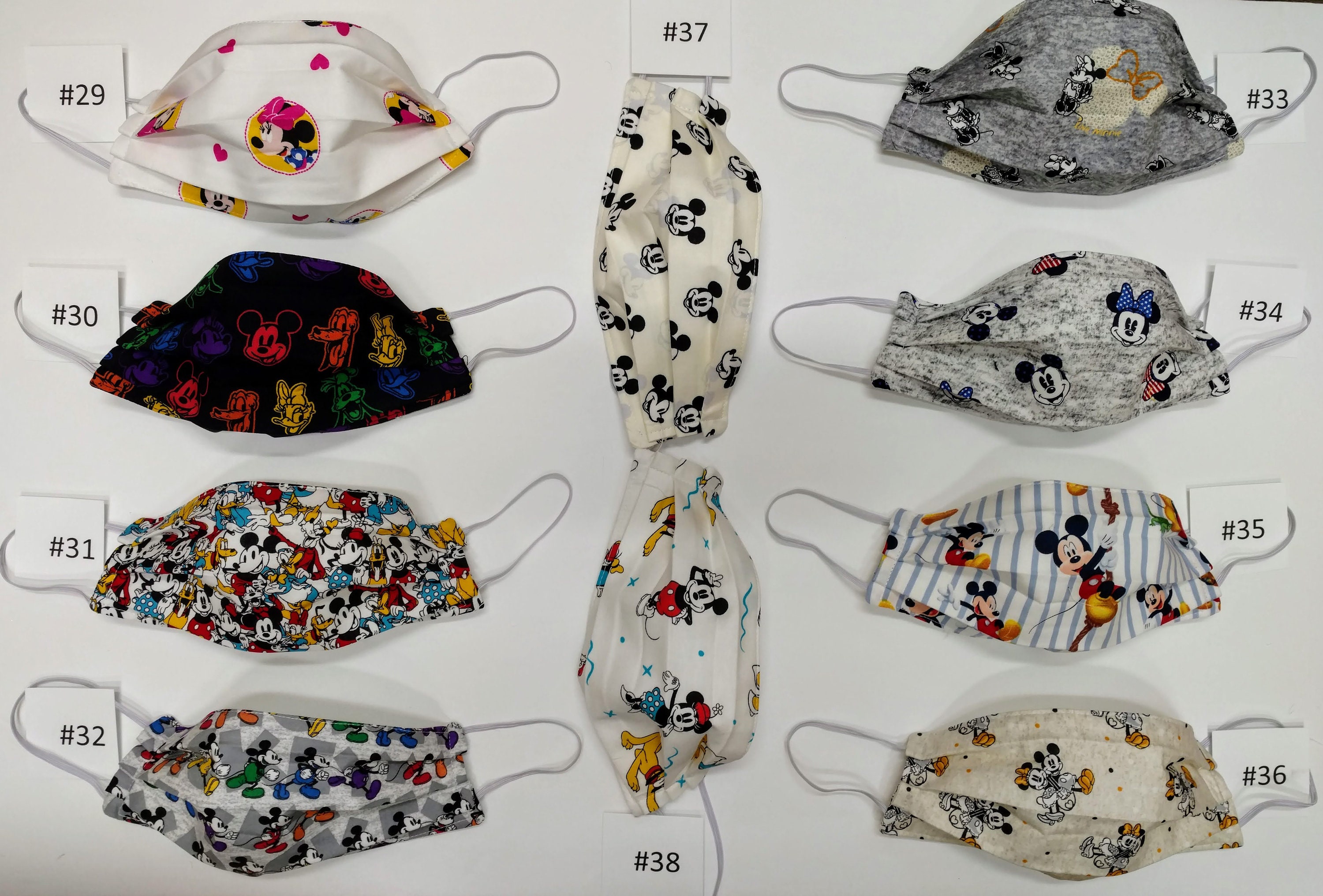 28 Handmade Disney Face Masks Mickey Mini Face Masks Easter | Etsy