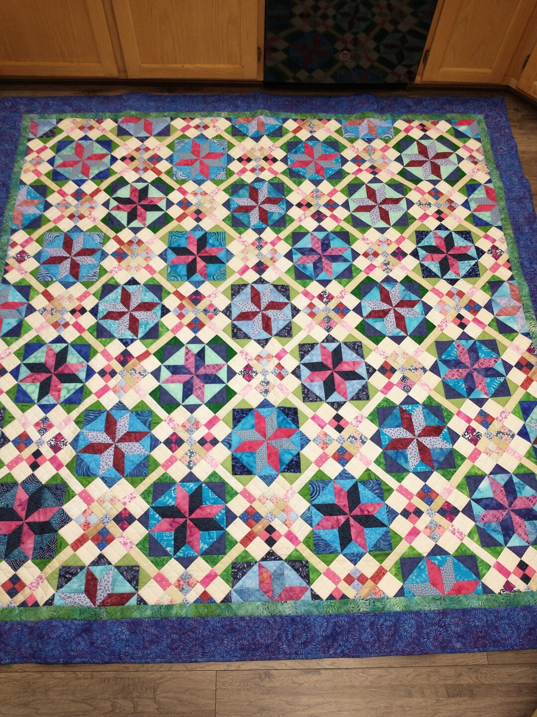 Beautiful Texas Bluebonnet Quilt - Etsy