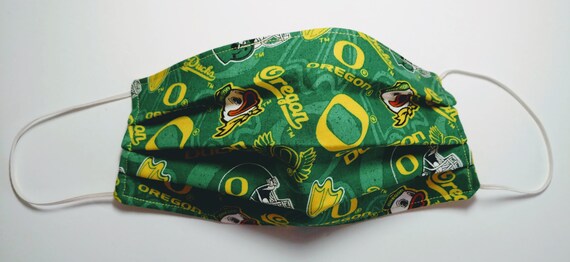 Handmade Oregon Ducks Face Masks 2 Layers Cotton | Etsy