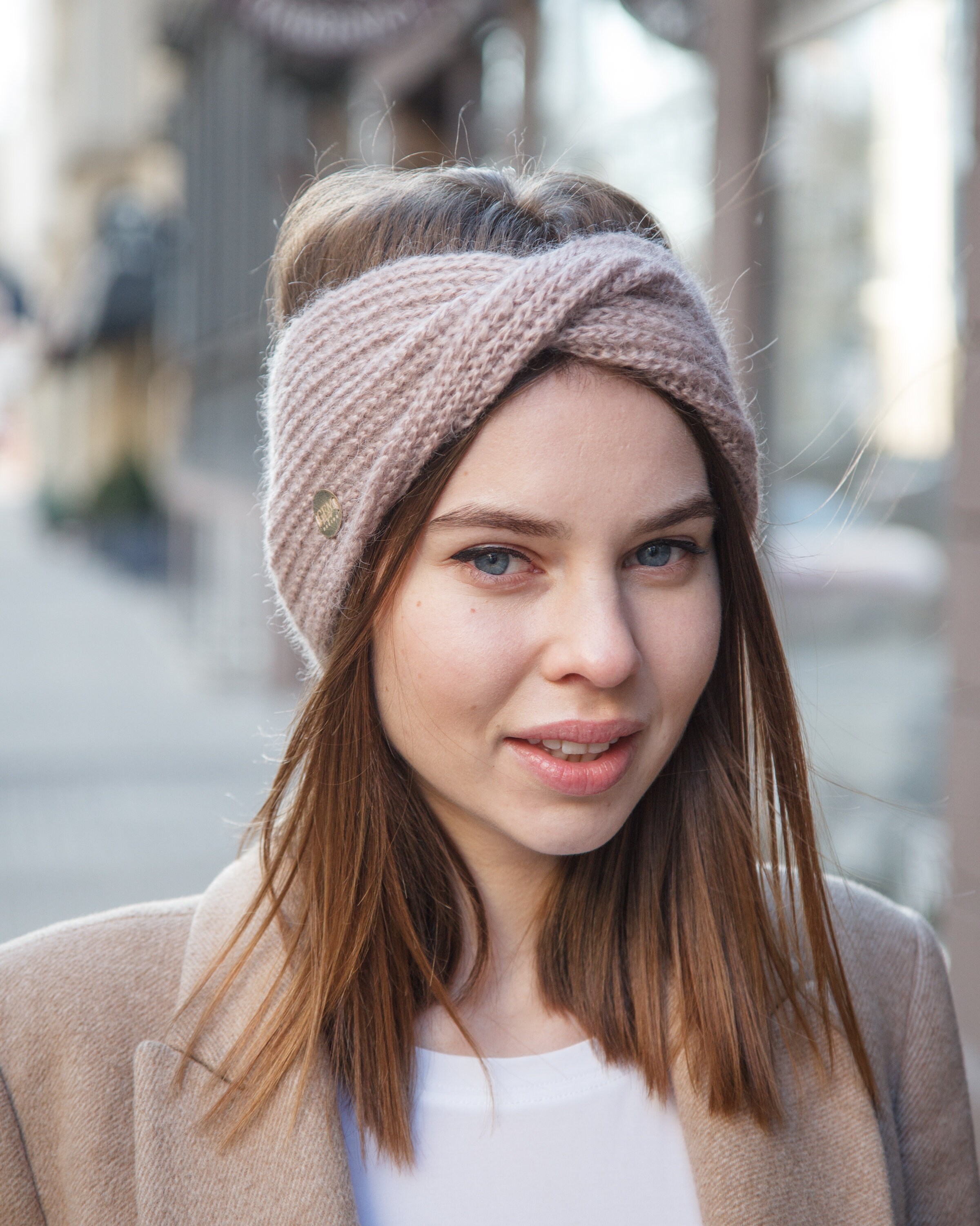 Cashmere Headband Knit Turban Ear Warmer Etsy