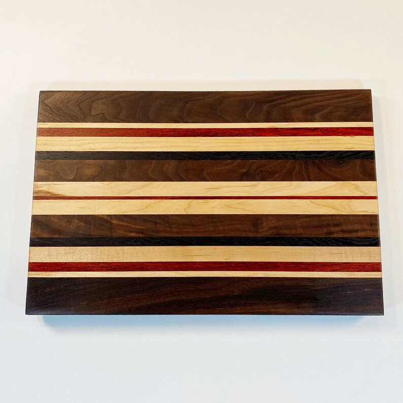 Ready to Ship! Black Walnut & Maple Edge Grain Cutting Board With ...