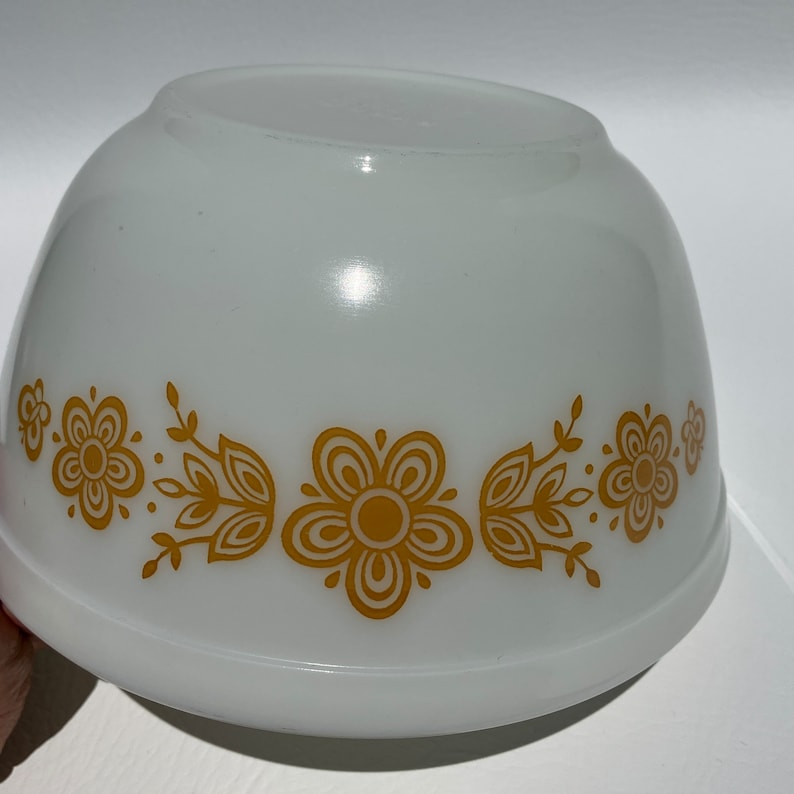 Vintage 1970's Pyrex Butterfly Gold Mixing Bowl Vintage Nesting Bowl ...