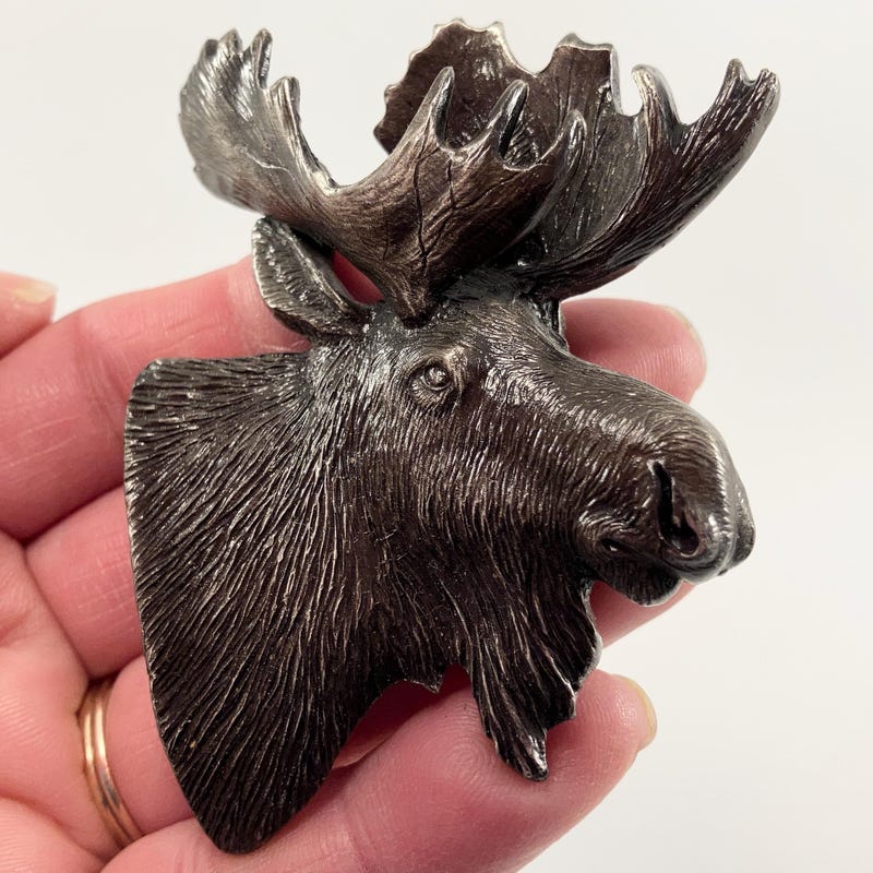 Moose Belt Buckle Vintage - Etsy