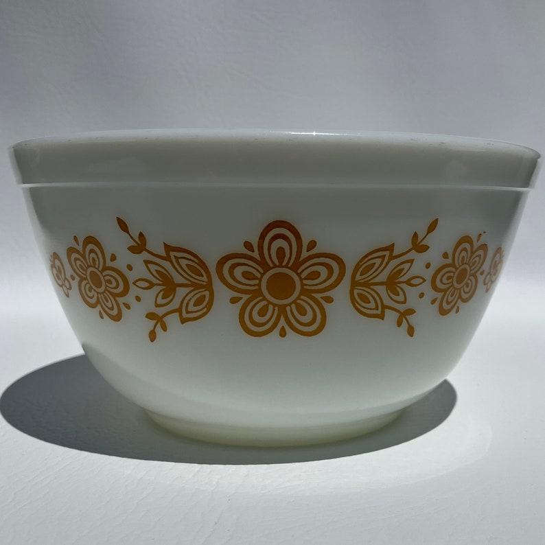 Vintage 1970's Pyrex Butterfly Gold Mixing Bowl Vintage Nesting Bowl ...