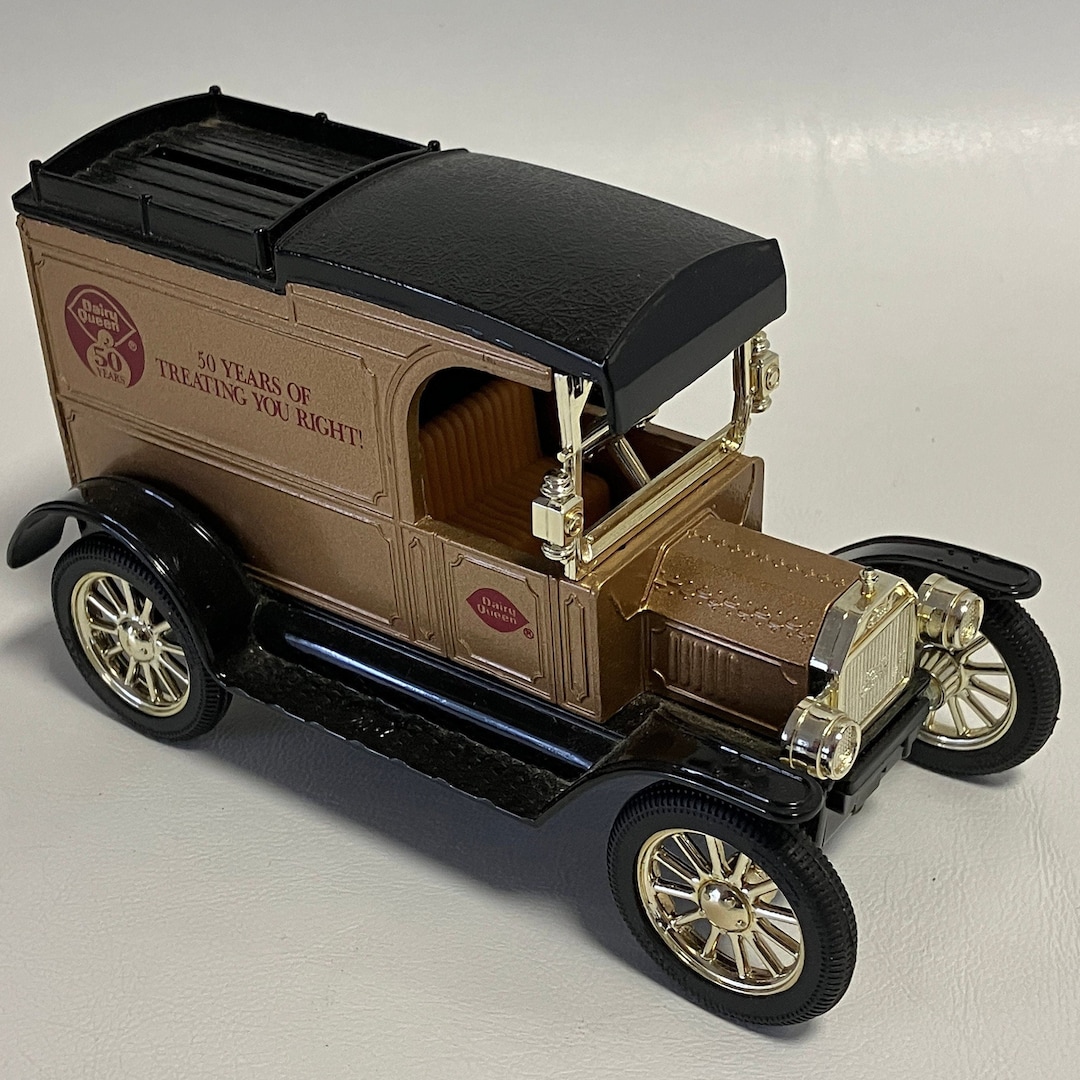 Vintage 1989 Ertl Dairy Queen Toy Car Bank 1/25 Scale Replica of 1913 ...
