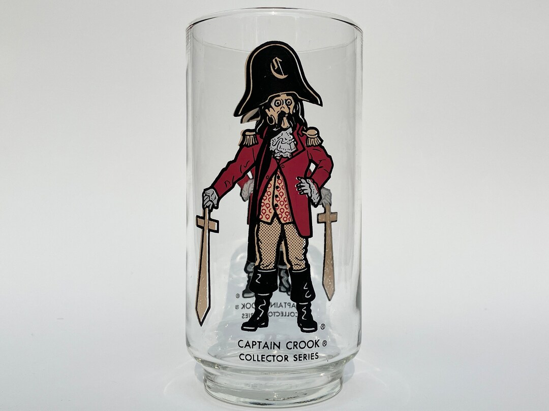 Vintage 1970's Captain Crook Cartoon Character Glass Tumbler Mcdonald's ...