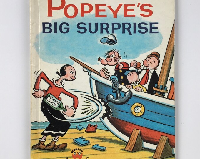1962 Popeye's Big Surprise Wonder Book No 791 by Barbara Waring ...