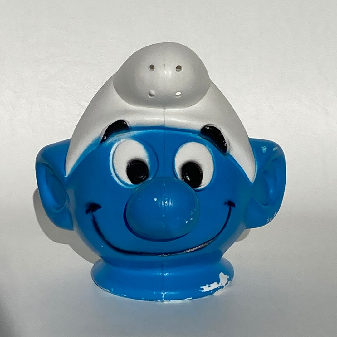 1980's Smurf Watering Can Figural Sprinkler Toy Vintage Collectible ...