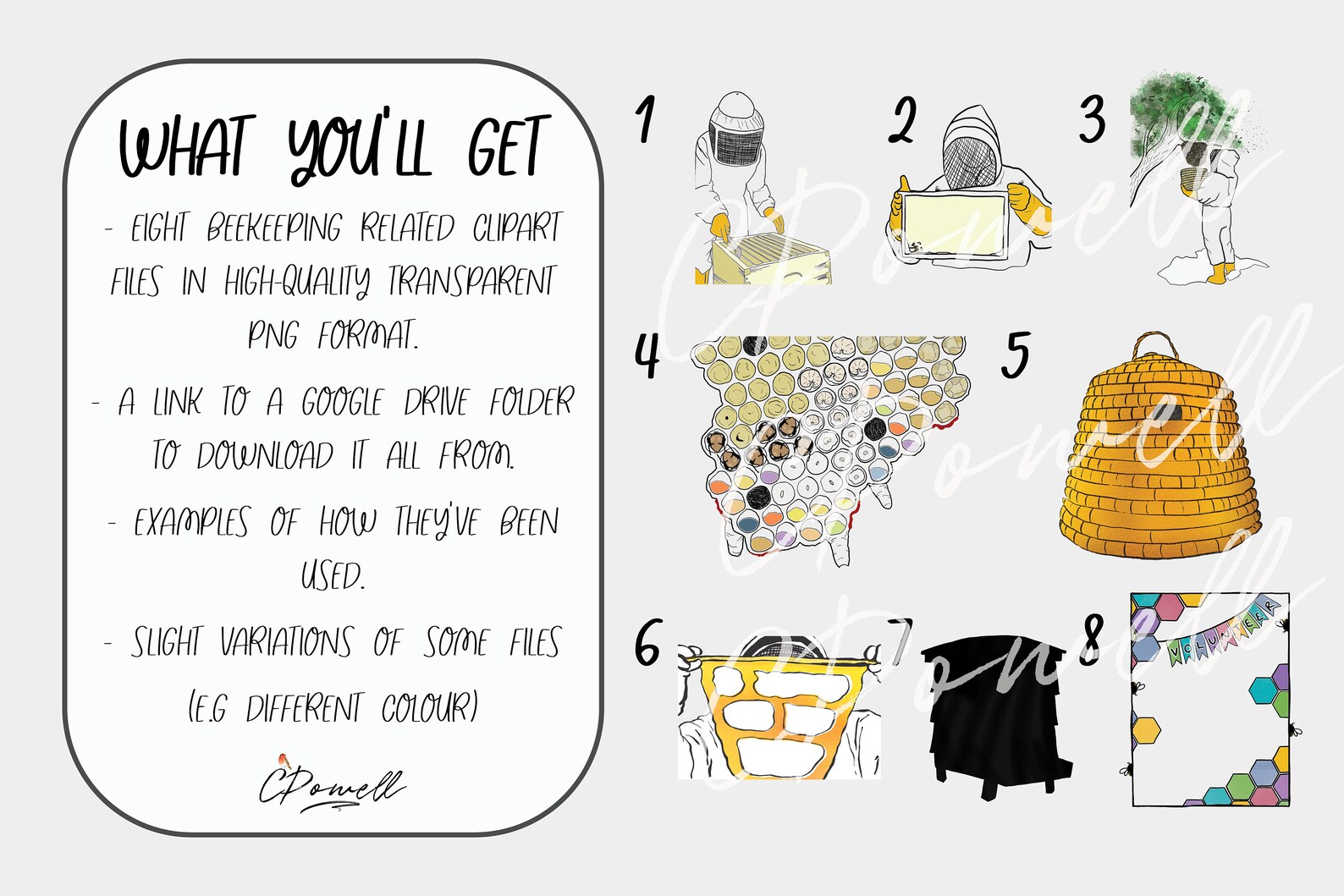 Educational Beekeeping Clipart - Bees, Honeybee, Beekeeping, Beekeeper ...