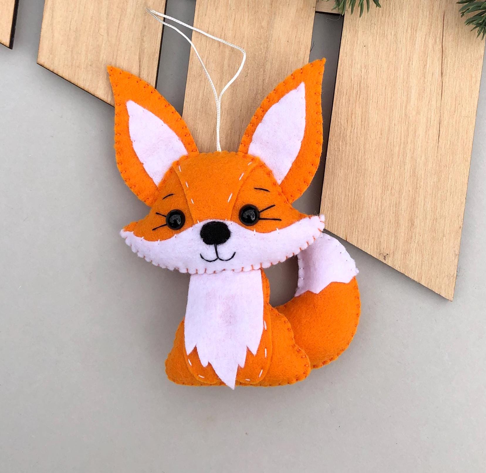 Felt Fox Toys, Christmas Felt Toys Ornament, Dollhouse Animal Fox ...