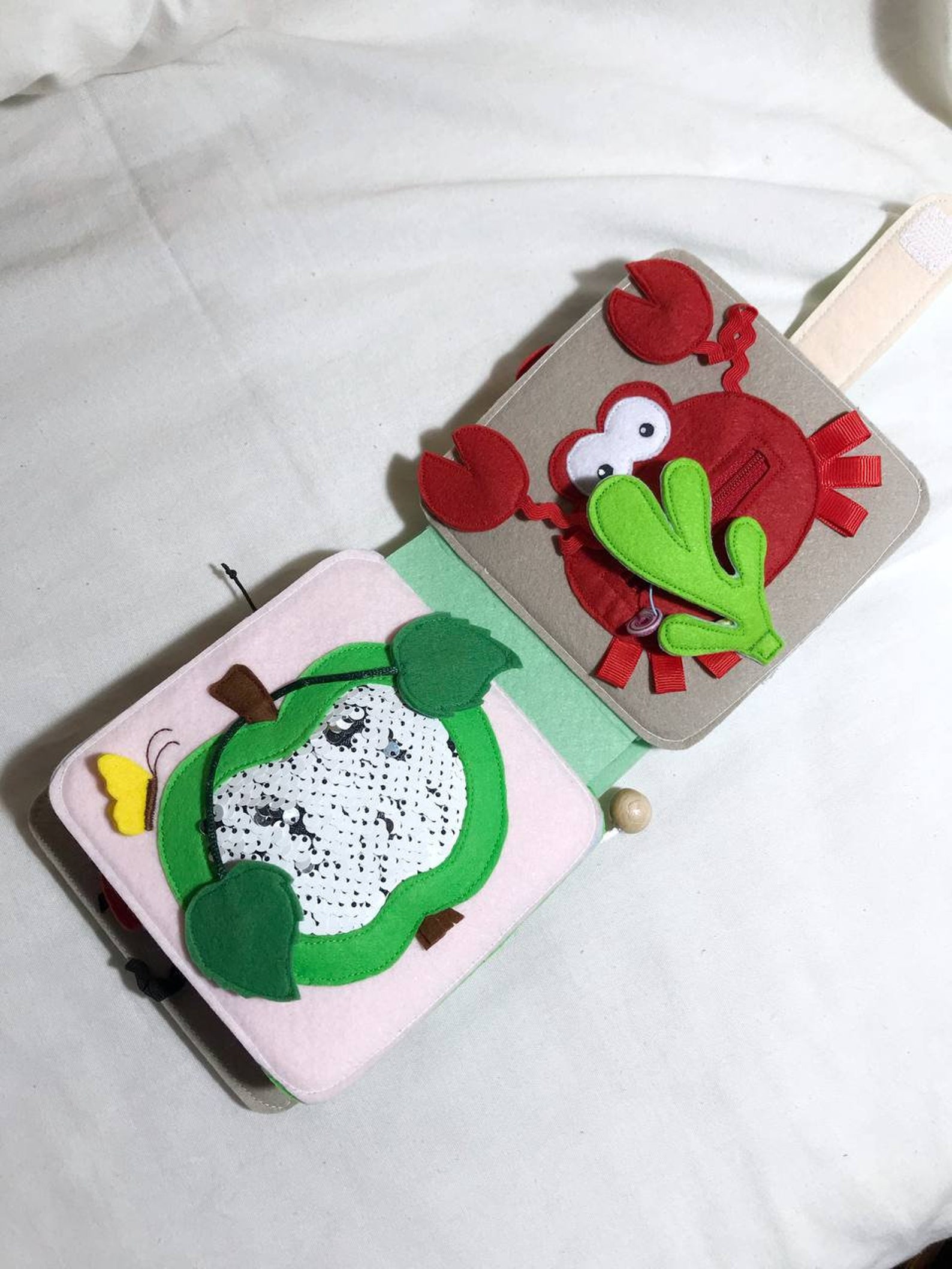 Mini Quiet Book for Toddler, Felt Activity Book, Montessori Book ...