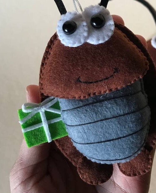 Cockroach Figure, Insec Felt Toy, Bugs Felt Figure, Insect Animal Felt Toys, Cockroach Stuffed ...