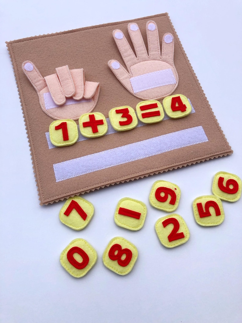Math Learning Game, Counting Toy, Finger Counting Preschool Game, Math ...