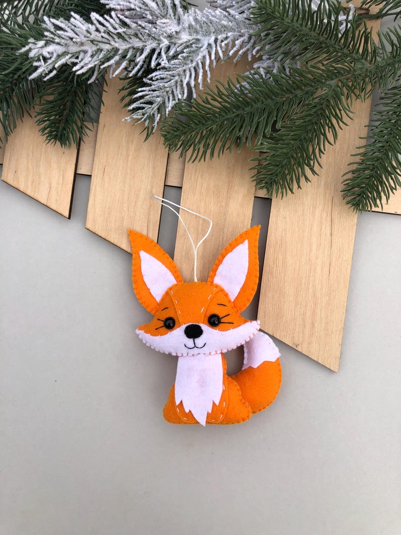 Felt Fox Toys, Christmas Felt Toys Ornament, Dollhouse Animal Fox ...