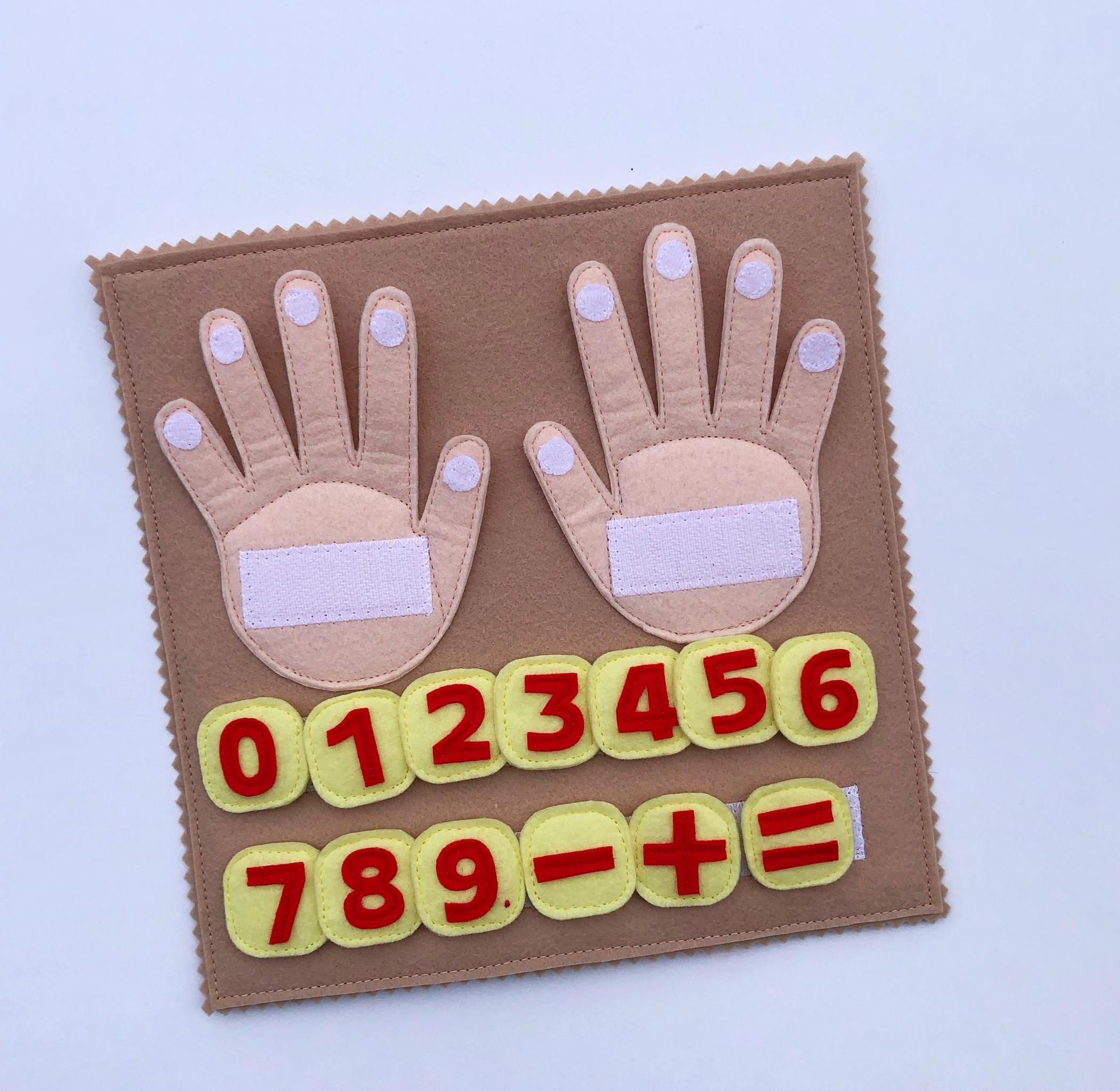 Math Learning Game, Counting Toy, Finger Counting Preschool Game, Math ...