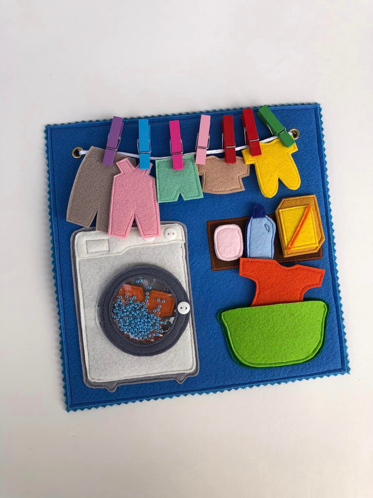 Felt Washing Machine Matching Game, Felt Book Busy Page, Laundry Room ...
